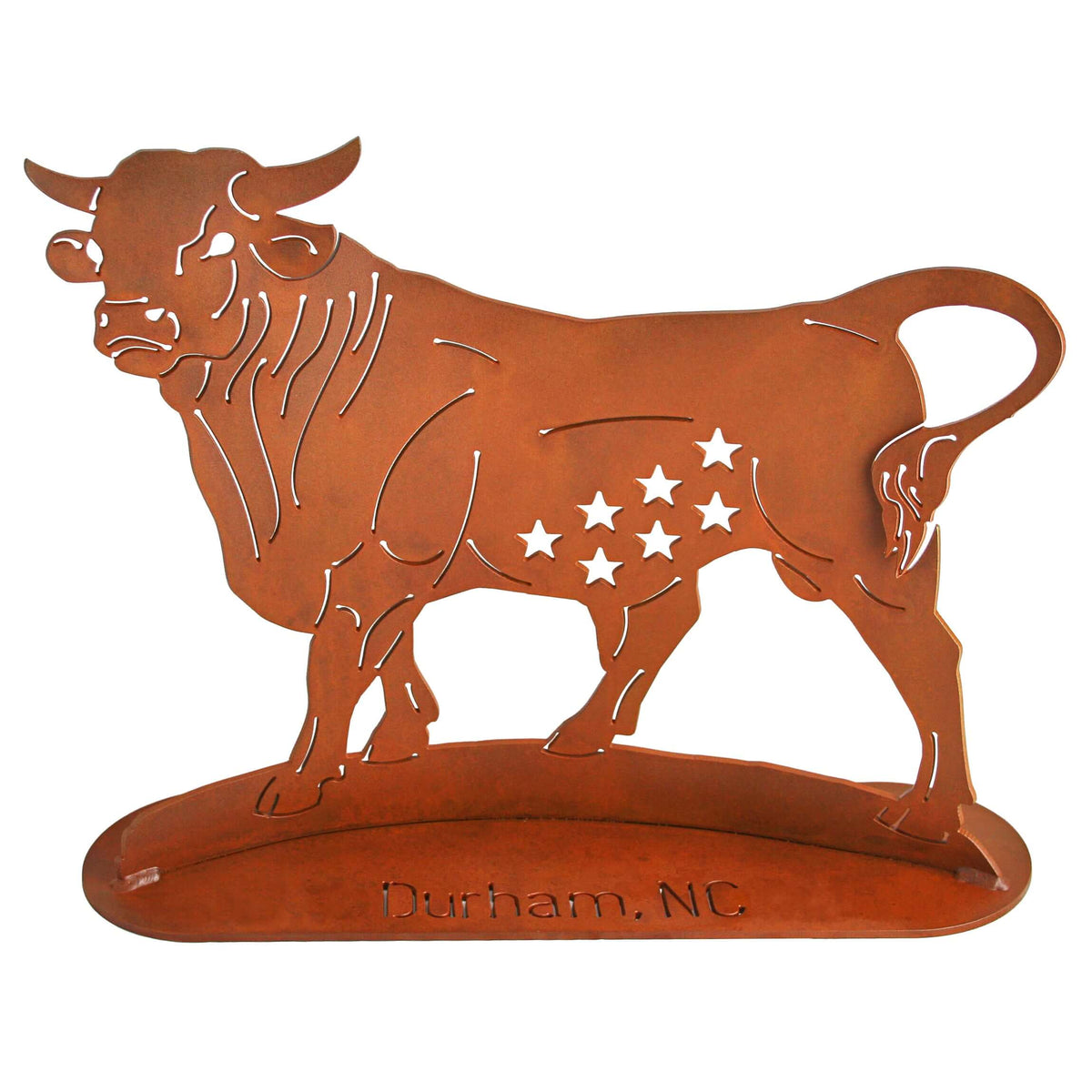 Durham Bull Sculpture - Durham NC Art - Cricket Forge